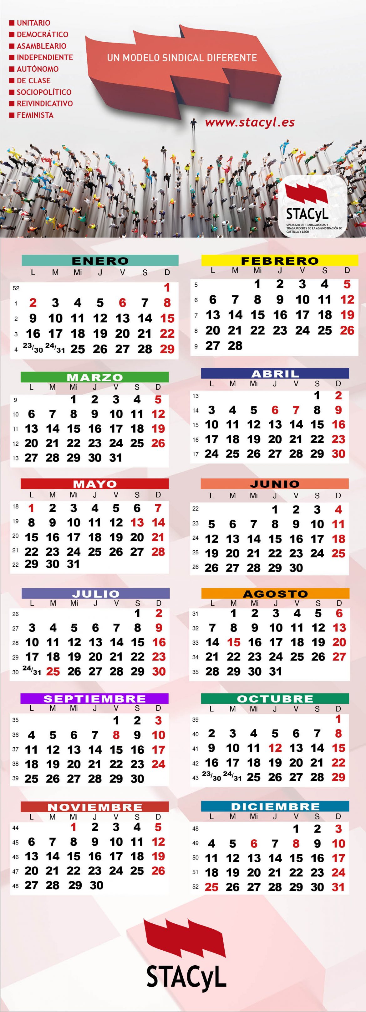 Calendario fiestas laborales CyL 2023 - Stacyl-i